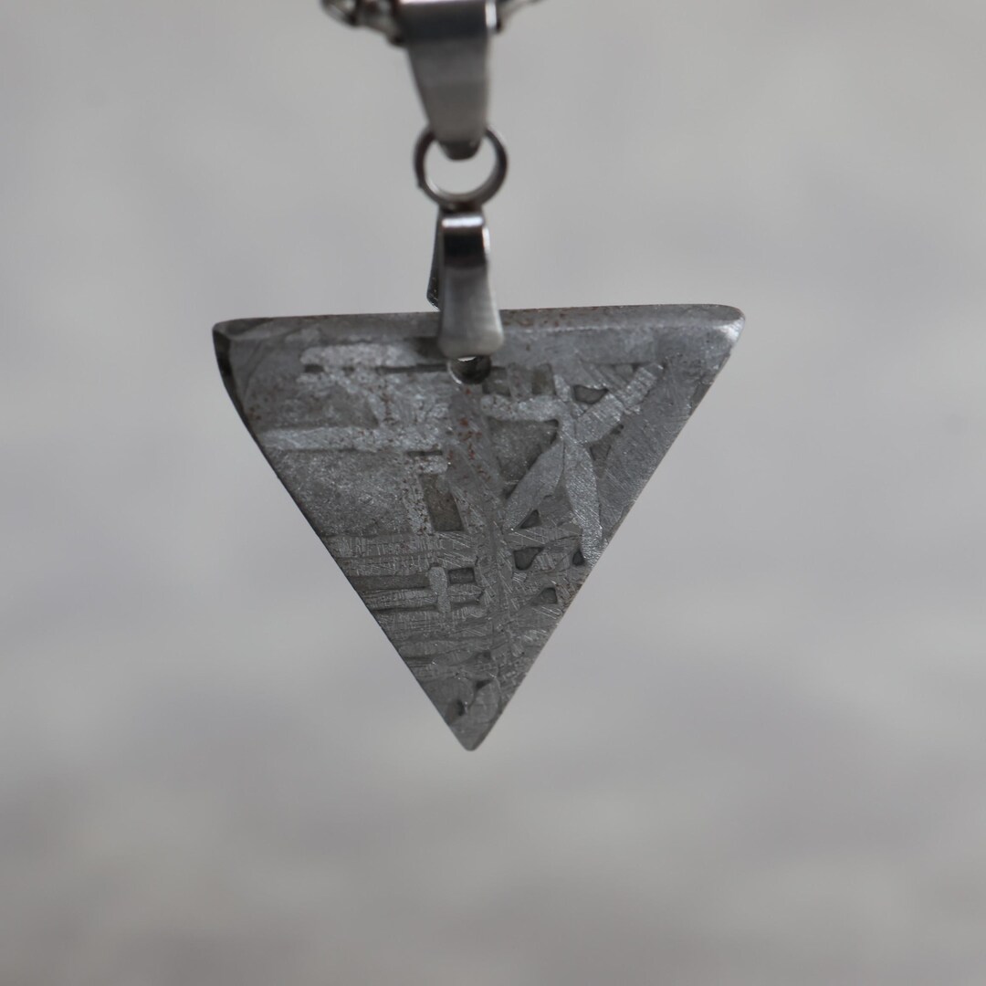 Iron Meteorite Triangle Pendant，naturally Meteorite Jewelry Charm AS04 ...