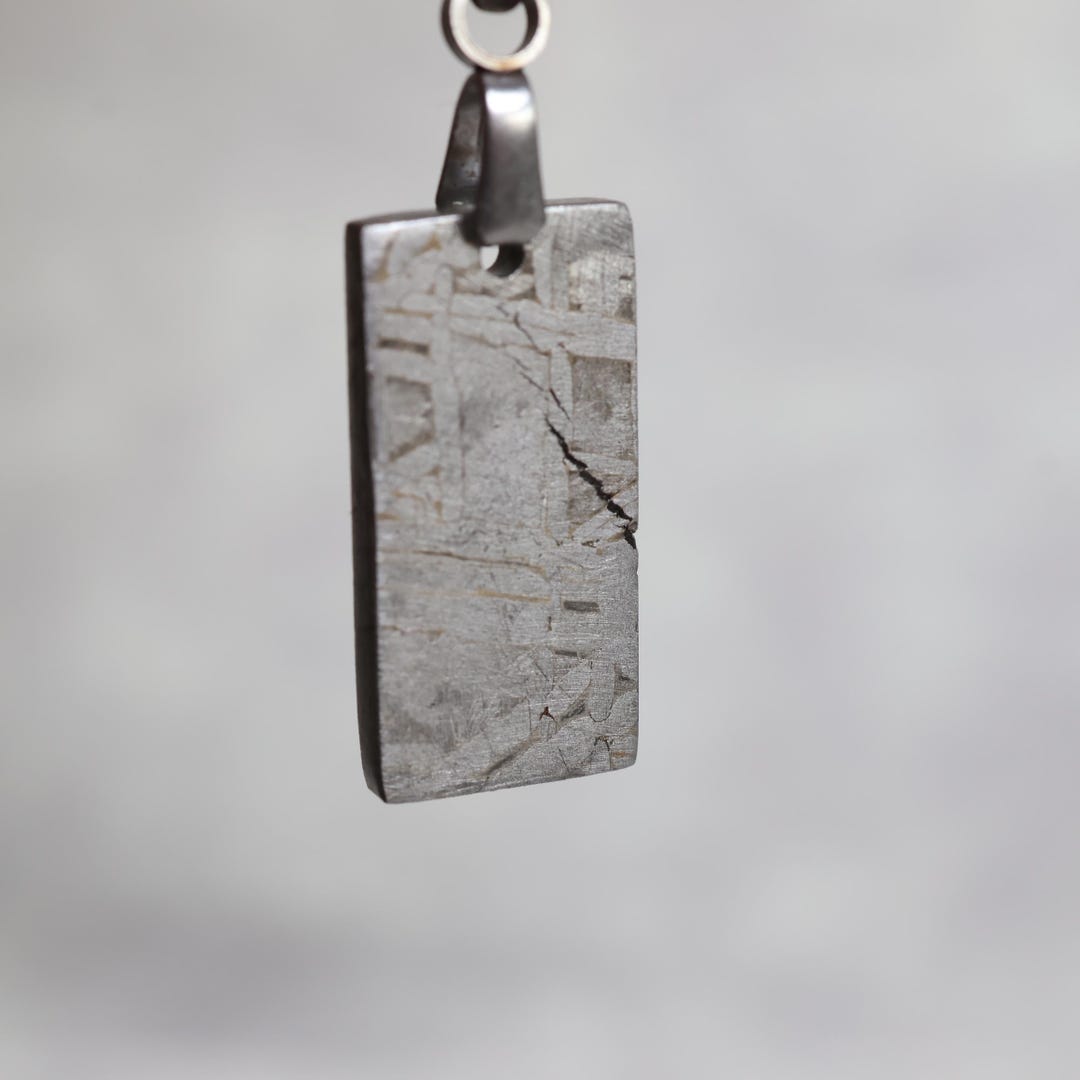 Iron Meteorite Rectangle Pendant(minor Flaw)，naturally Meteorite ...