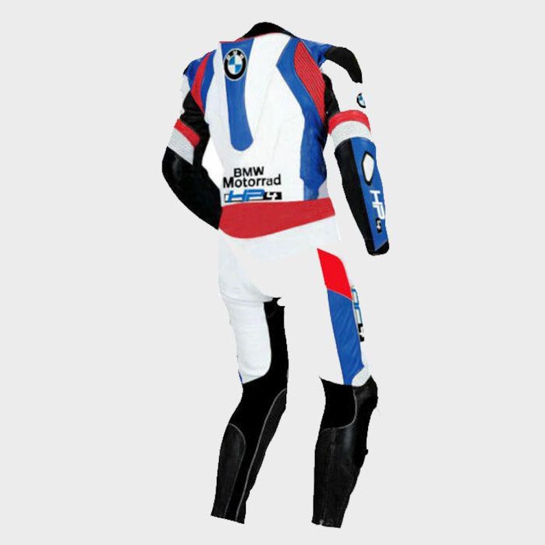 BMW Stealth Blue Motorcycle Racing Suit: CE Approved Cowhide Leather - Etsy