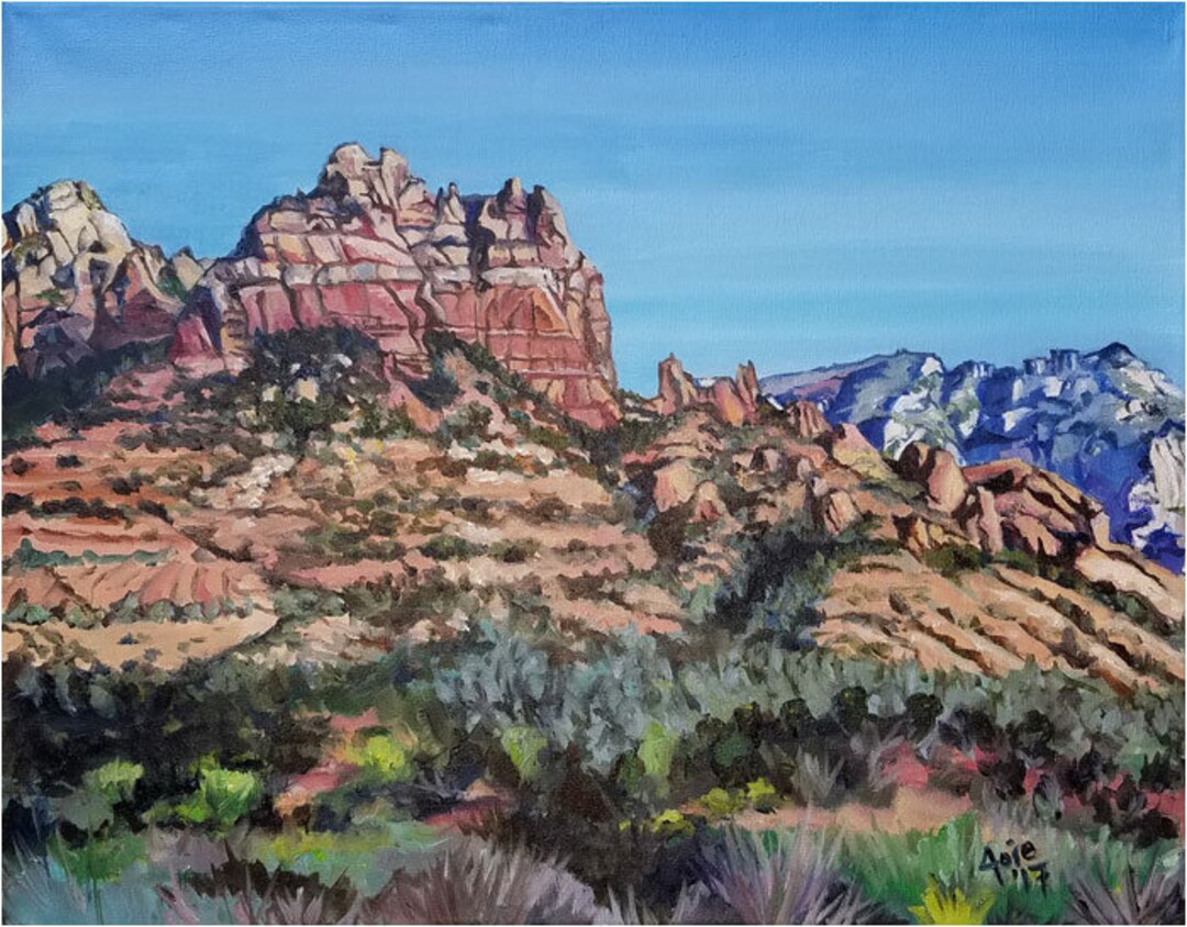Sedona Landscape Painting- 20x16in Original Oil - Etsy