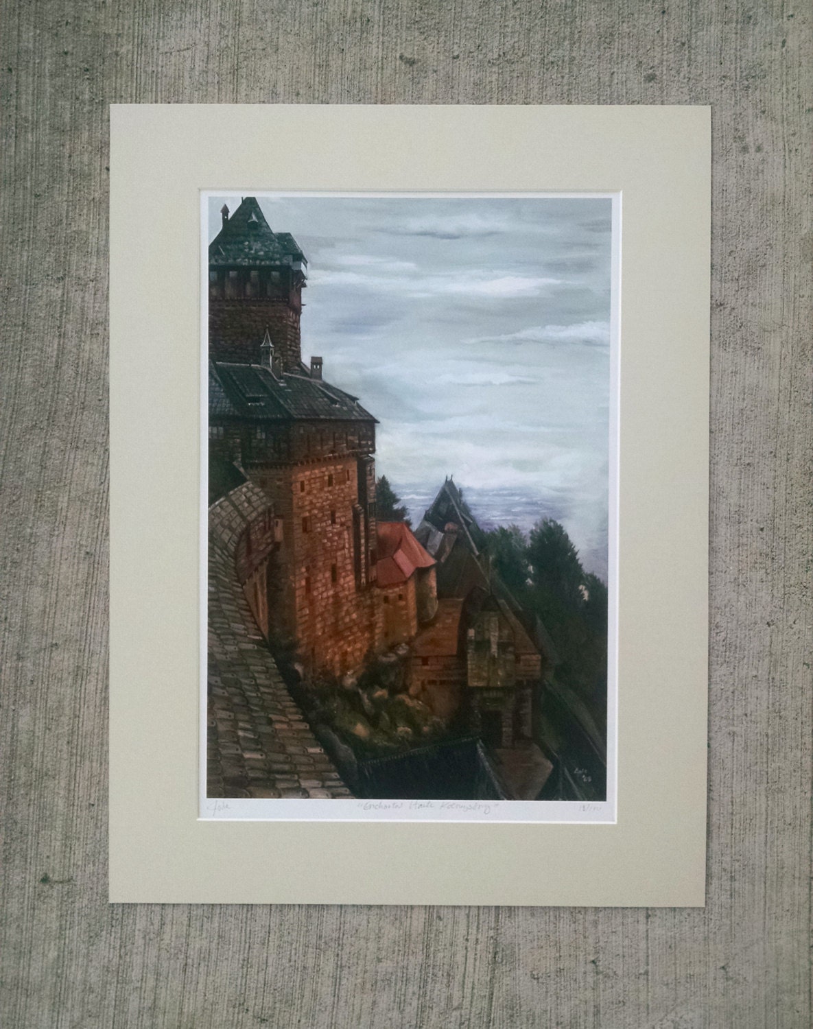 French Castle Oil Painting 12x18in Giclee Print of Castle Painting - Etsy