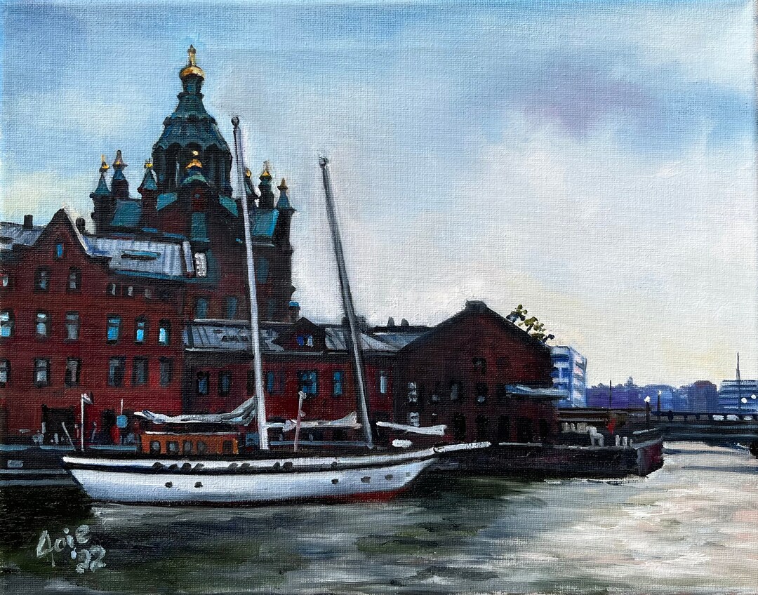 Helsinki Original Oil Painting - 14x11in - Etsy