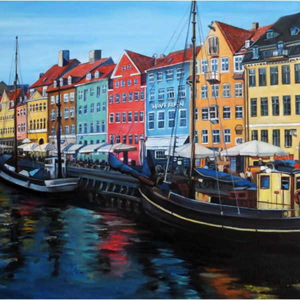 Copenhagen Painting - Etsy