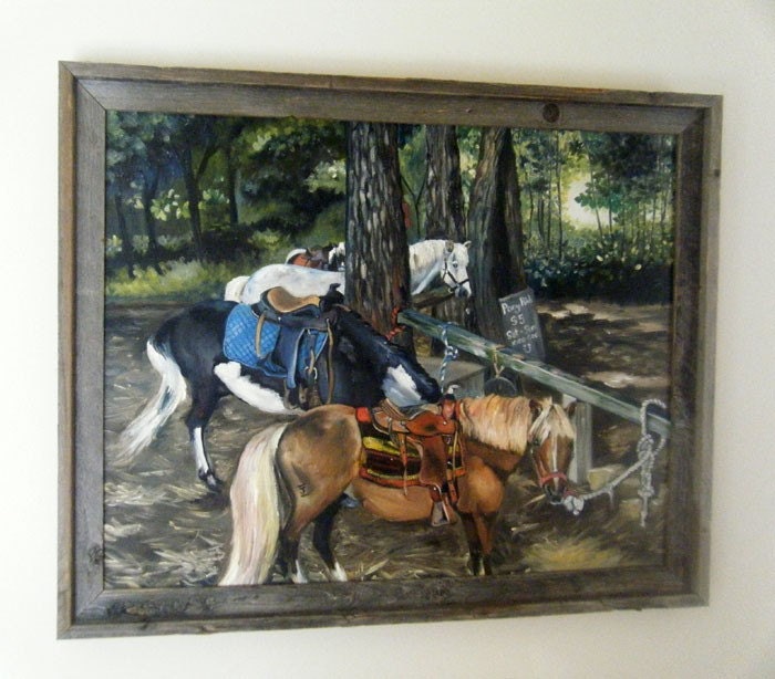 Pony Ride Original Oil Painting - 28x22in on Sale - Etsy