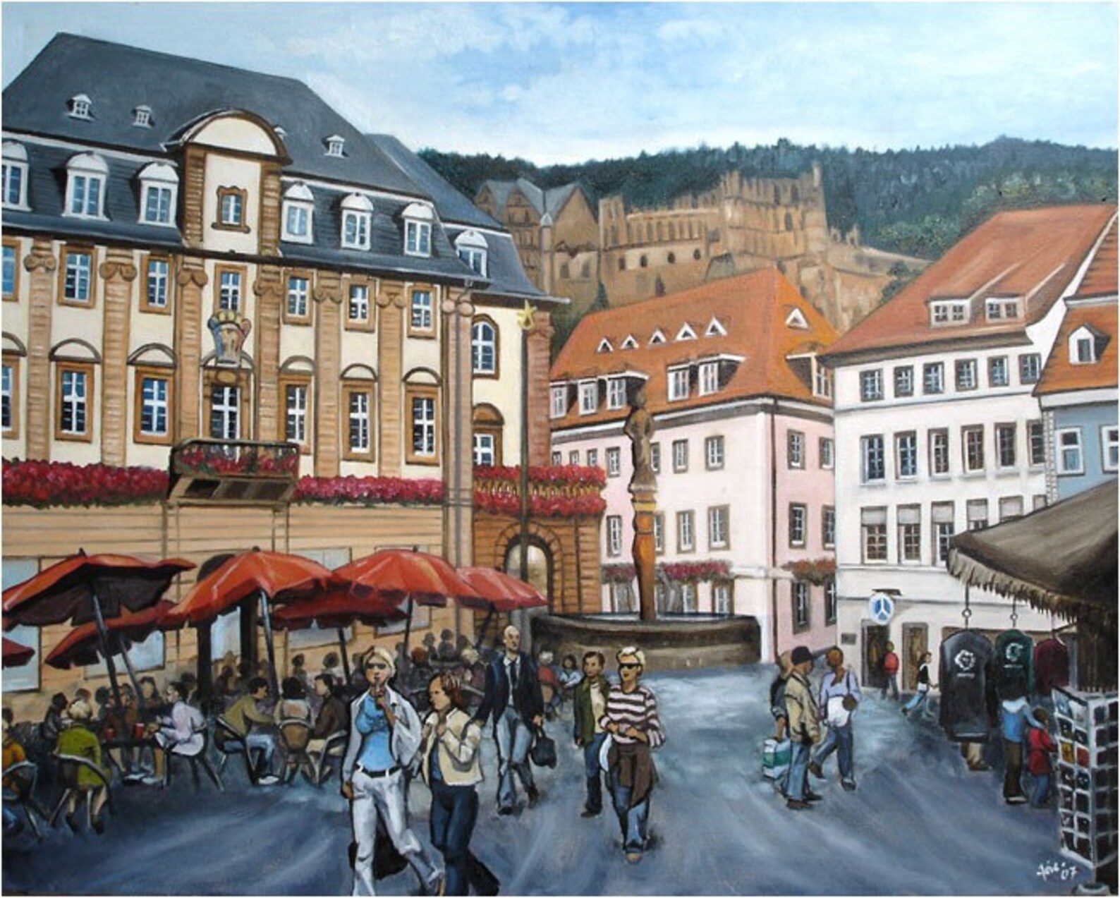 German Cityscape - 10x8in Mini Giclee Print - Etsy