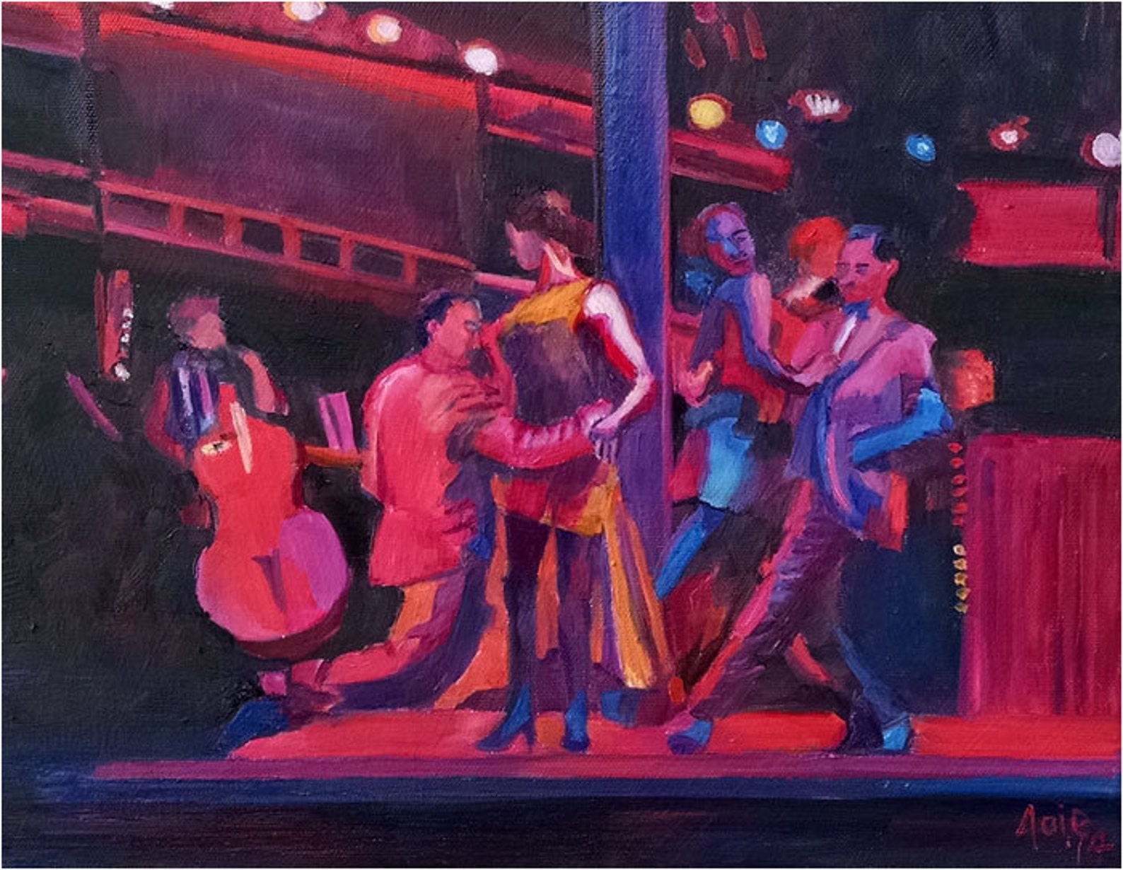 Argentine Tango Original Oil Painting - 14x11in - Etsy
