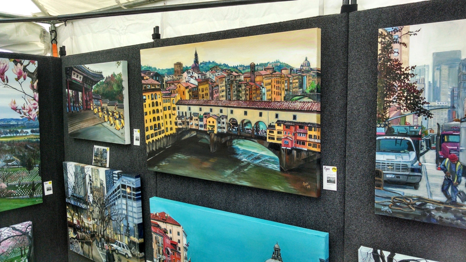 Florence Oil Painting 18x12in Giclee Print - Etsy