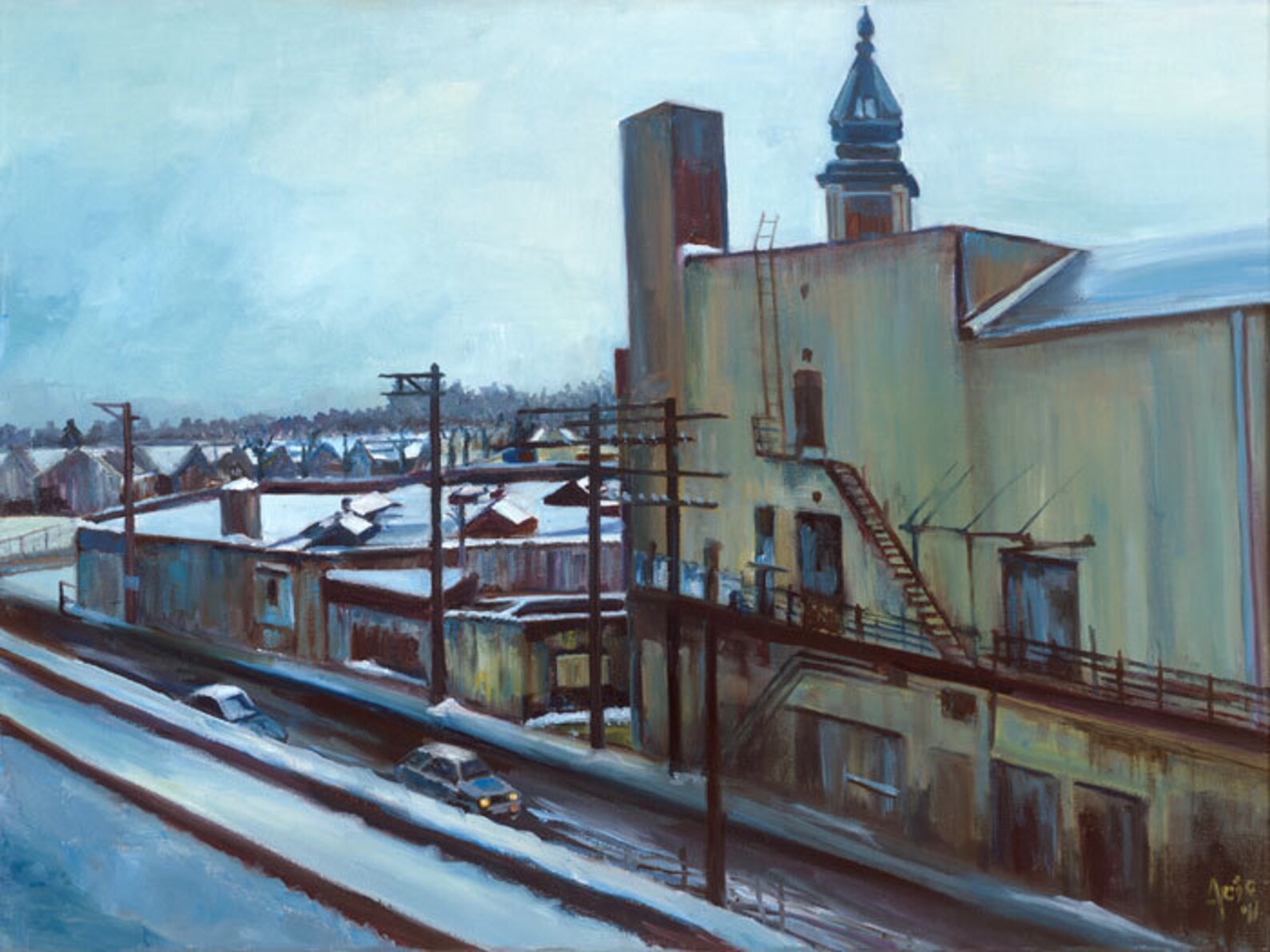 Chicago Blue Period Oil Painting - 18x14 Giclee Print - Etsy