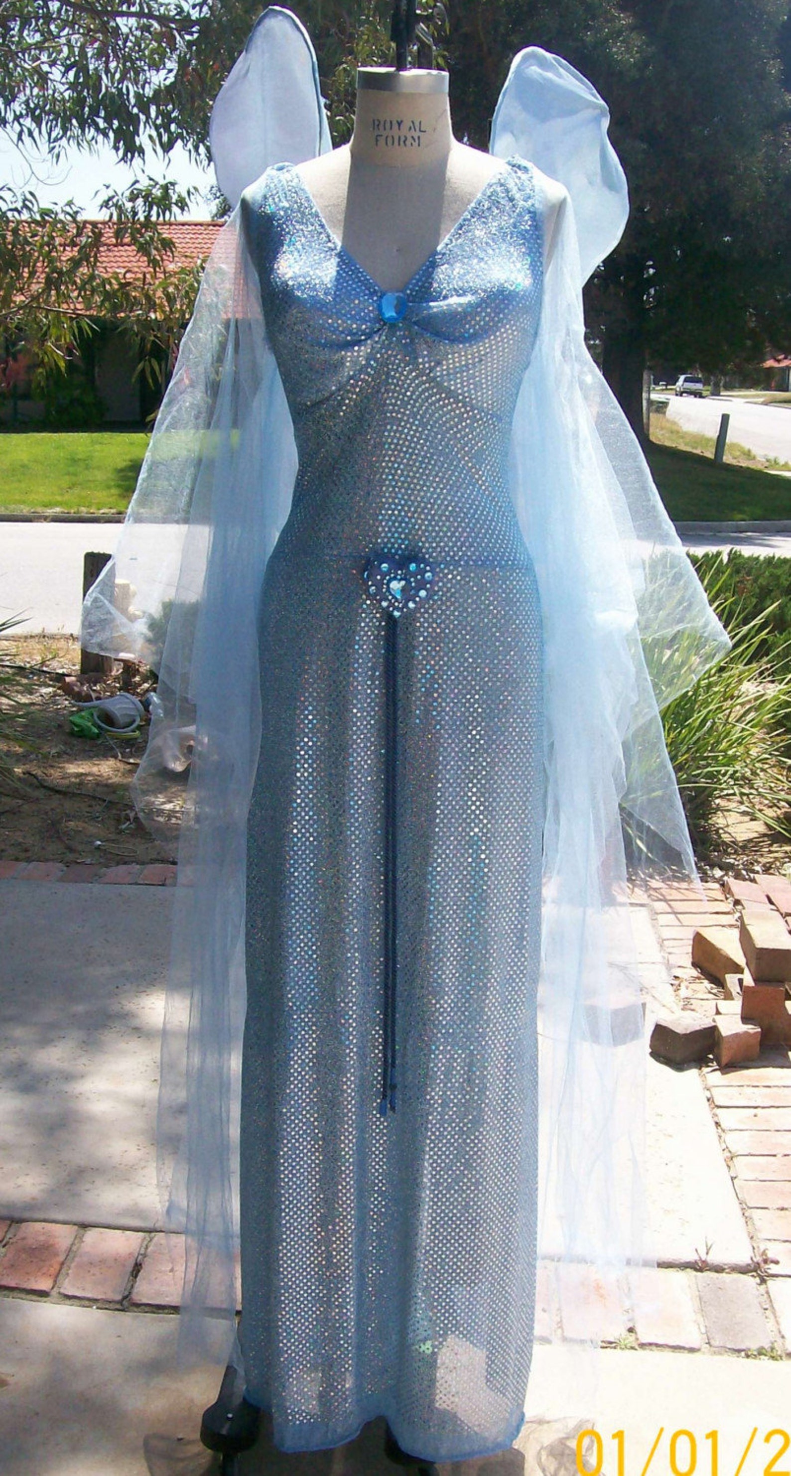 Blue Fairy Pinocchio Cosplay Costume Womans Sizes Small Medium And