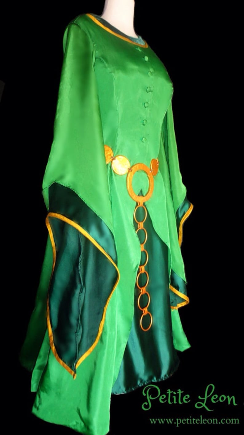 Queen Elinor Costume Cosplay Green Scottish Medieval Dress - Etsy