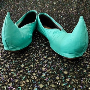 Princess Jasmine Aqua Blue COSTUME Cosplay Aladdin Genie Arabian Pointy ...