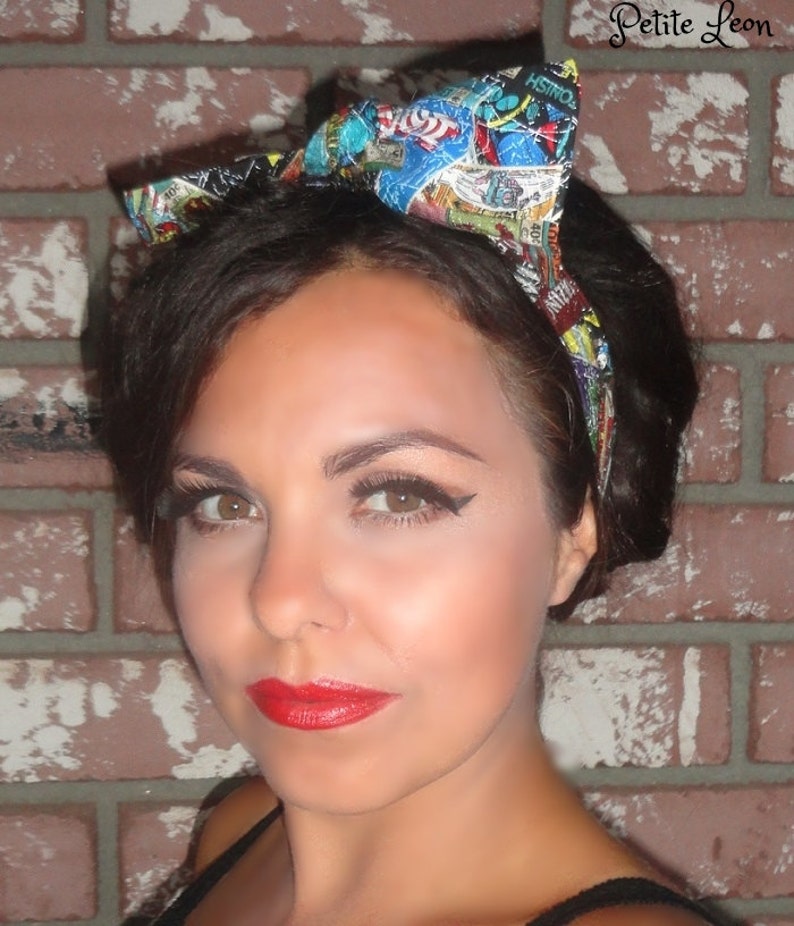 Marvel Comics Avengers Pin up Style Head Scarf Wrap Rockabilly - Etsy