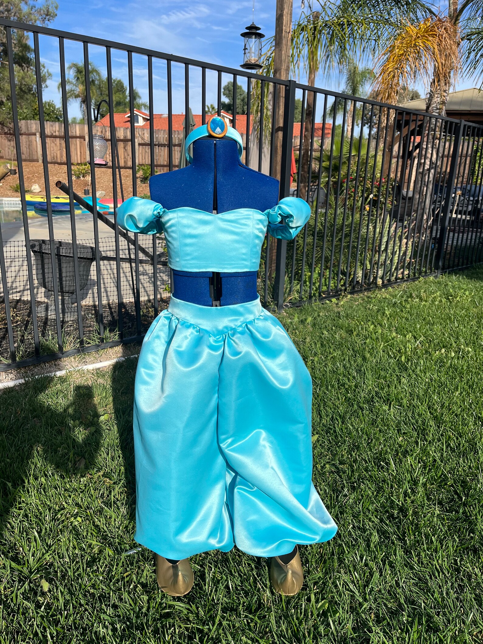 Custom Made Princess Jasmine Genie Arabian Style Child Costume From ...