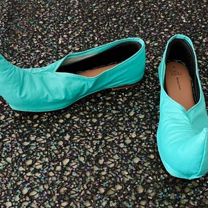 Princess Jasmine Aqua Blue COSTUME Cosplay Aladdin Genie Arabian Pointy ...