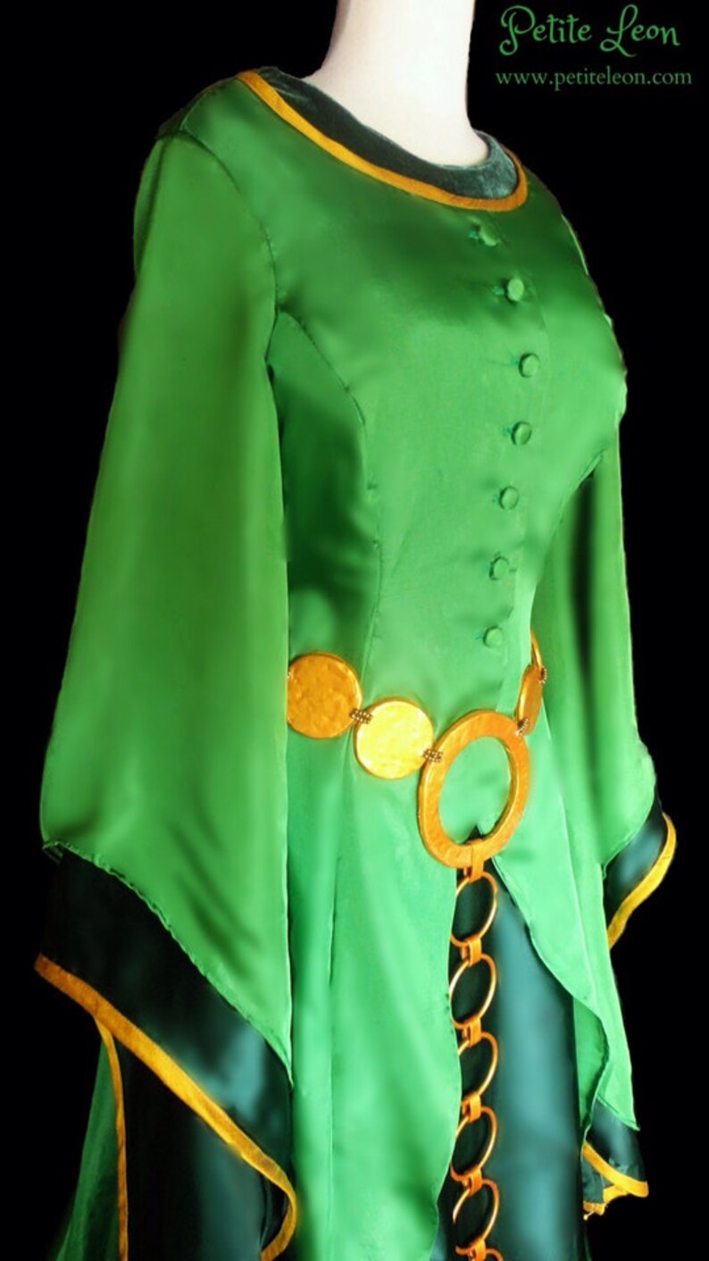 Queen Elinor Costume Cosplay Green Scottish Medieval Dress - Etsy
