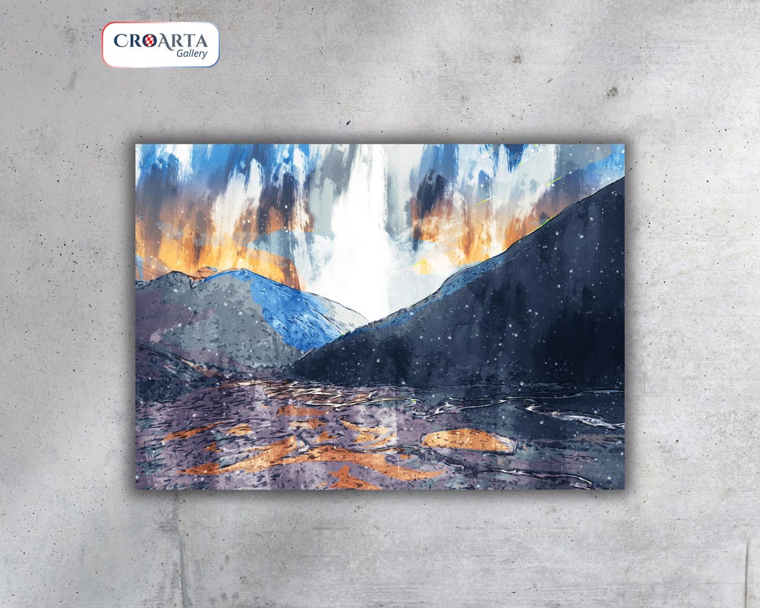 4K Printable Colorful Abstract Art | Geometric Expressionist Painting ...