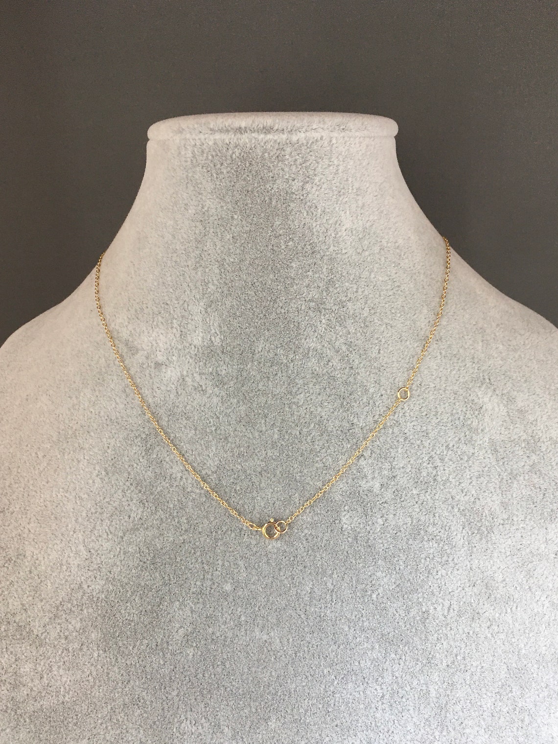 Gold Heart Necklace Simple Heart Pendant Floating Heart - Etsy