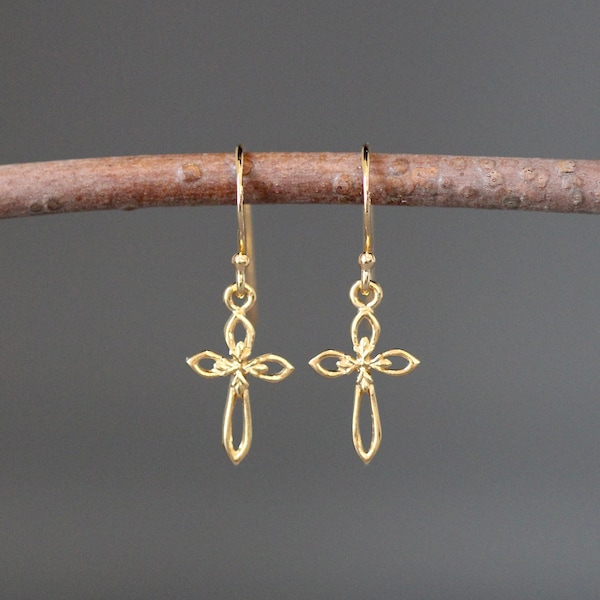 Cross Earrings - Etsy