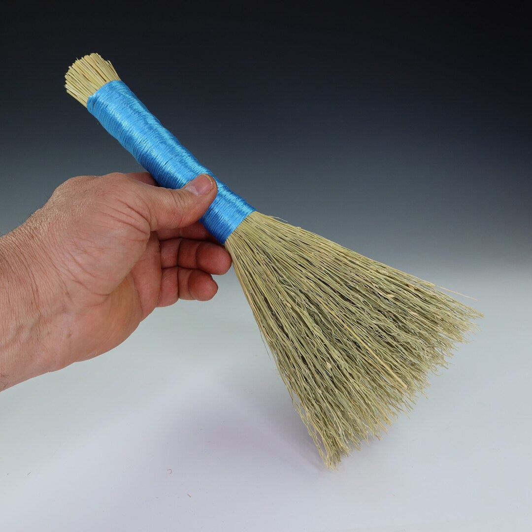 Blue Handle Slip Broom, Paint Brush, Hake, Handmade Corn Broom ...