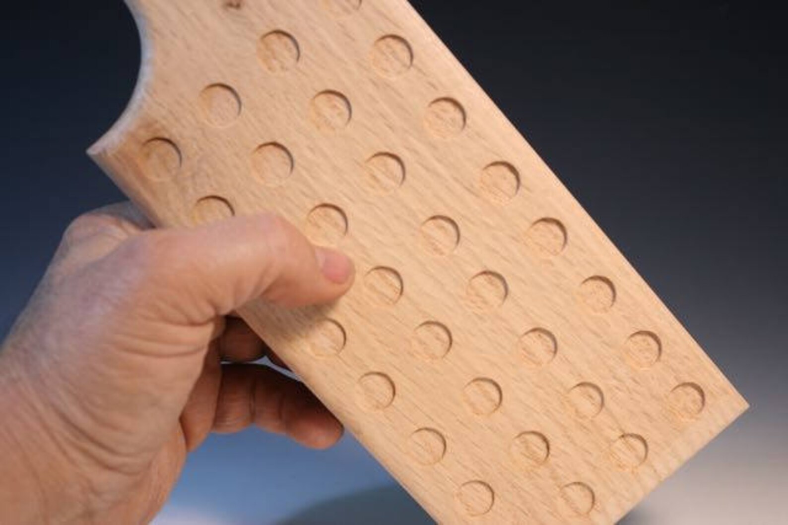 Dots Pottery Paddle, Wood Paddle, Round Stamps - Etsy