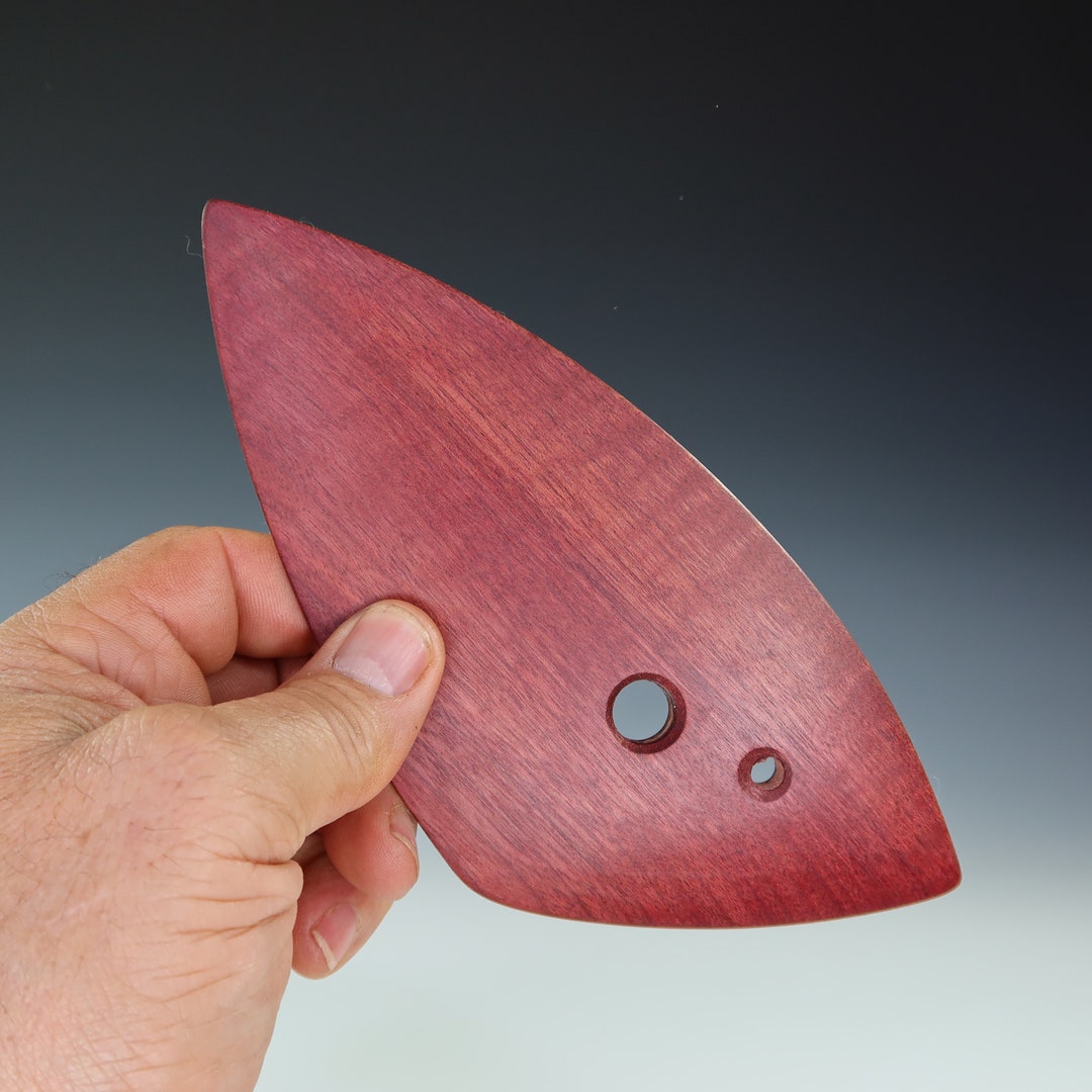 Purple Heart Large Triangular Pottery Rib Platter Rib - Etsy