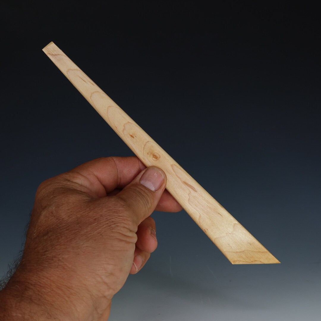 Hard Maple Trim Knife With Chisel Tool, Pottery Tool, Ceramic Wood Trim ...