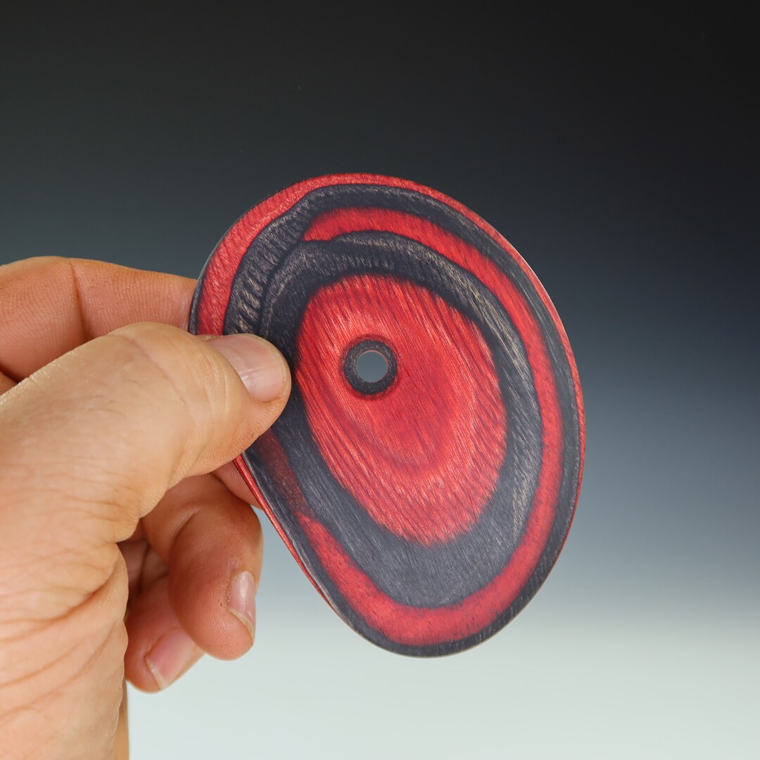 Small Red and Charcoal Laminate Kidney Rib, Pottery Tool - Etsy