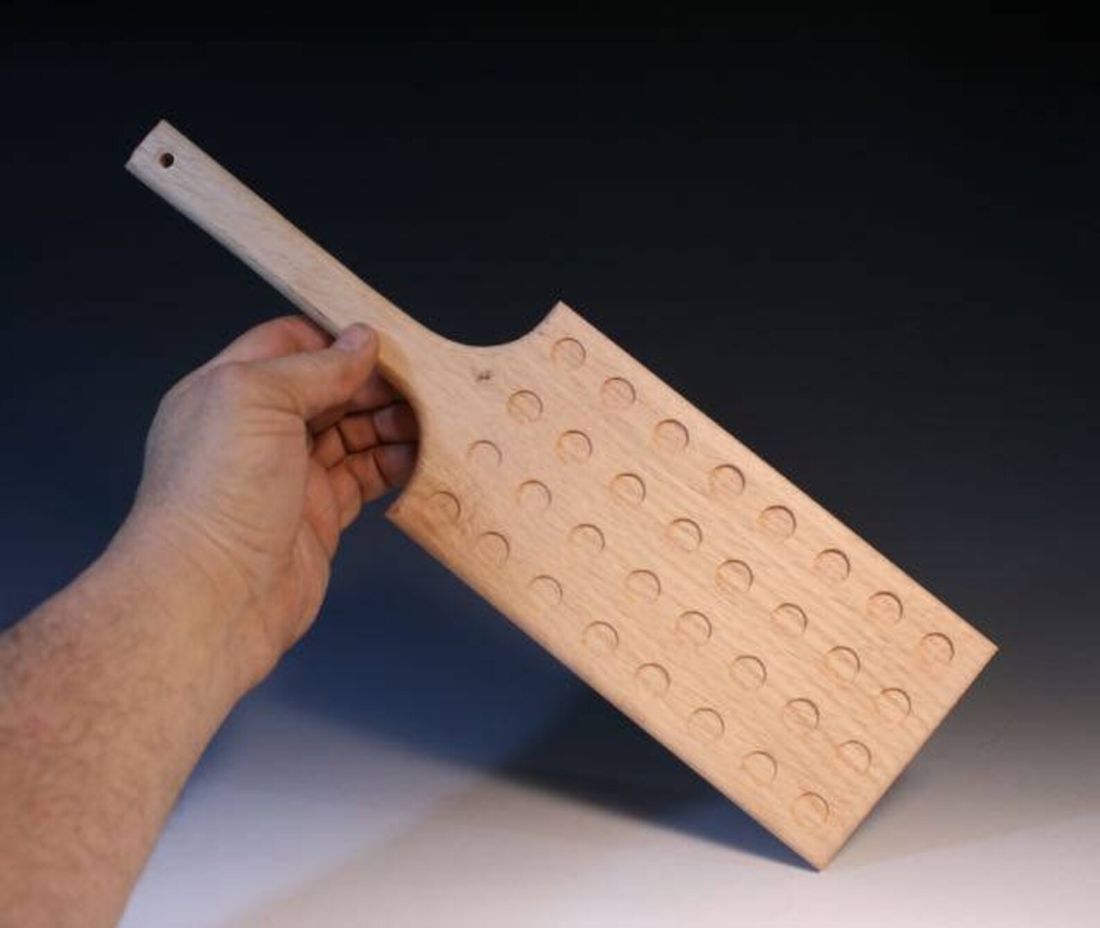 Dots Pottery Paddle, Wood Paddle, Round Stamps - Etsy