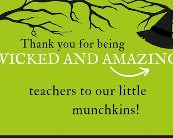 Teacher Appreciation Week Flyer - Wicked Theme Flyer - Digital Editable ...
