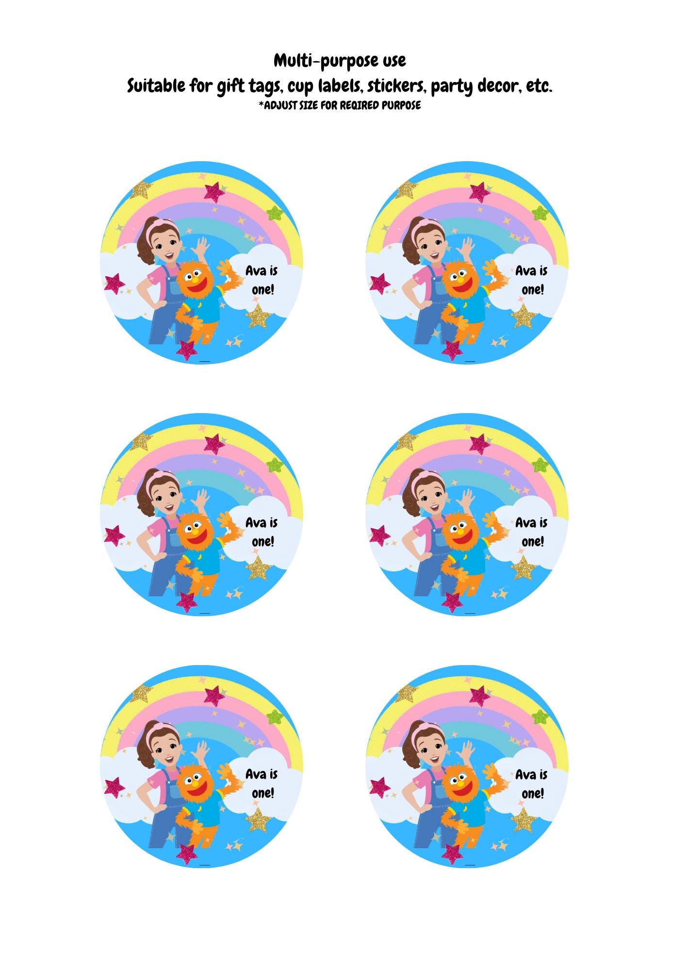 Ms Rachel, Cup Label, Gift Tag, Ms Rachel Decor, Ms Rachel Tag, Ms ...