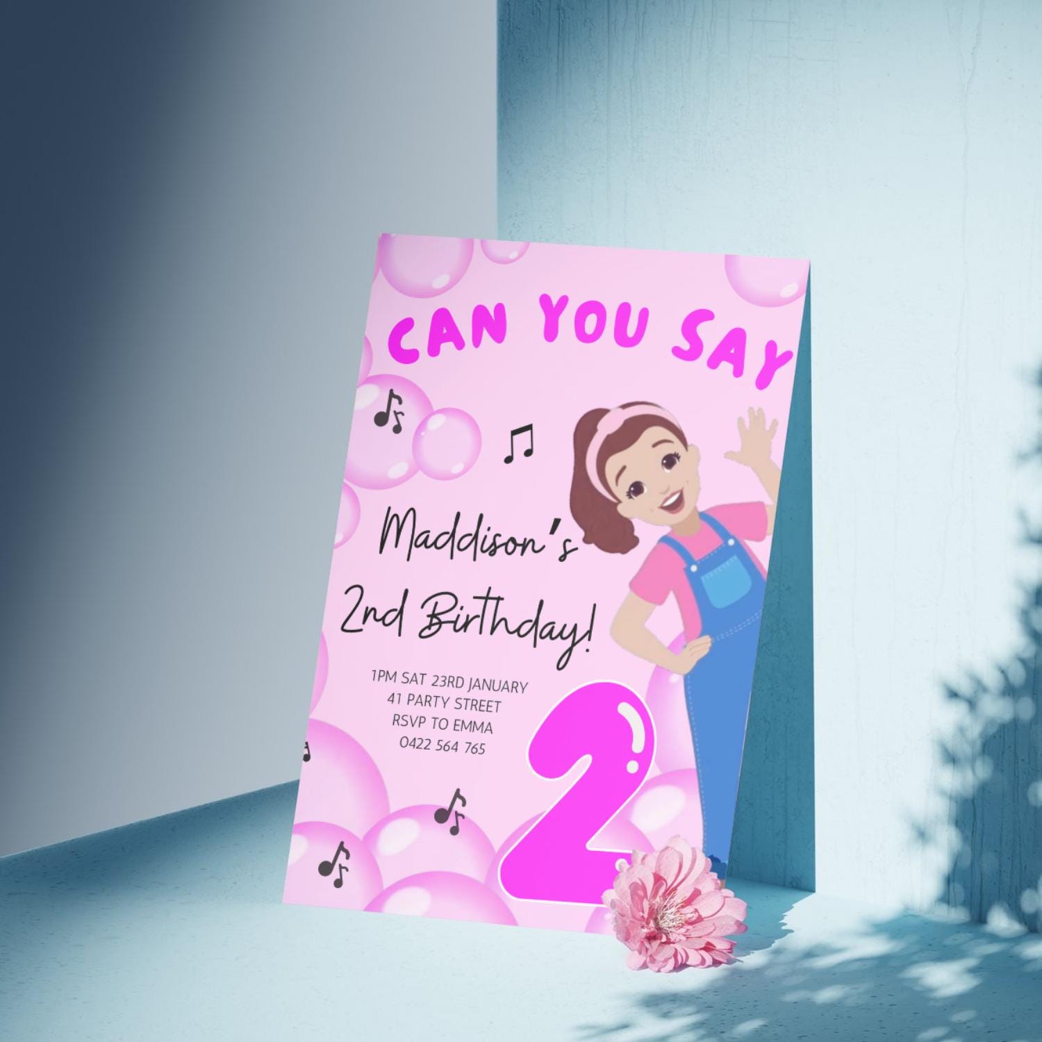 Ms Rachel Invite, Ms Rachel Party Theme, Ms Rachel Birthday Party, Ms ...