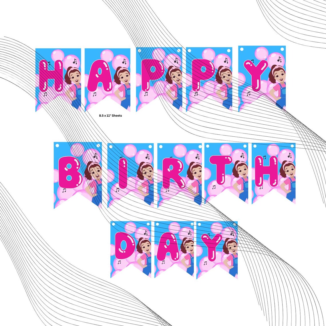 Ms Rachel Happy Birthday, Banner, Flag, Happy Birthday Bunting, Ms ...