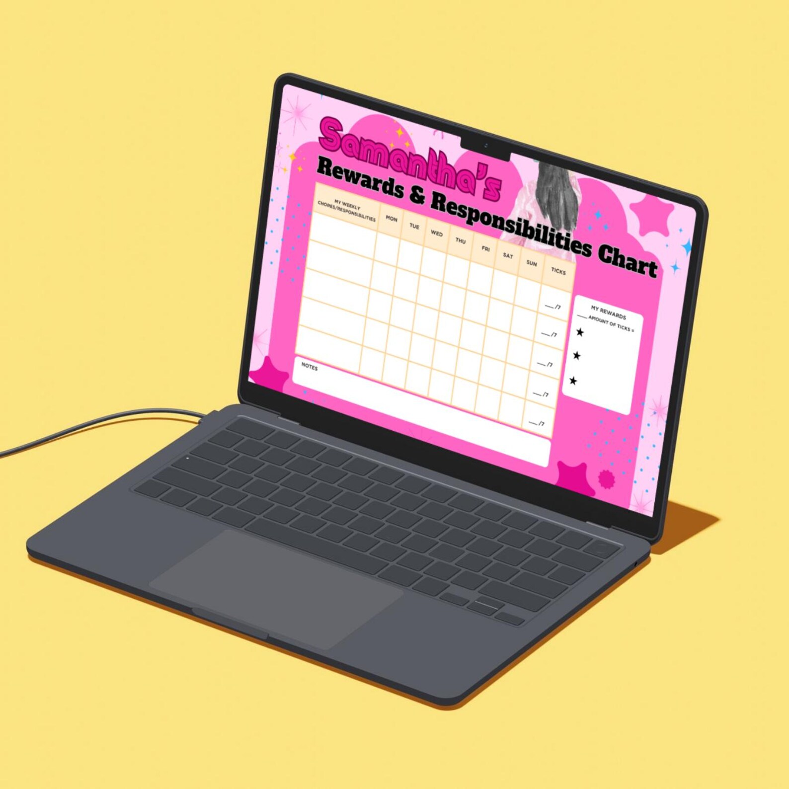 Rewards Chart, Printable Rewards Chart, Editable Rewards Chart, Kids ...