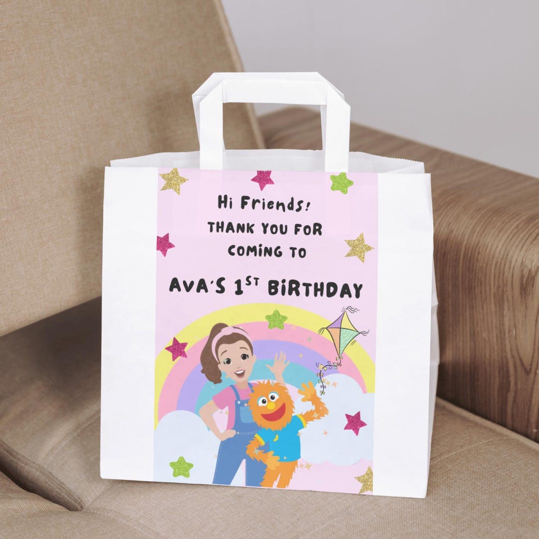 Ms Rachel Party Bag Label, Party Box, Editable, Ms Rachel Printable ...