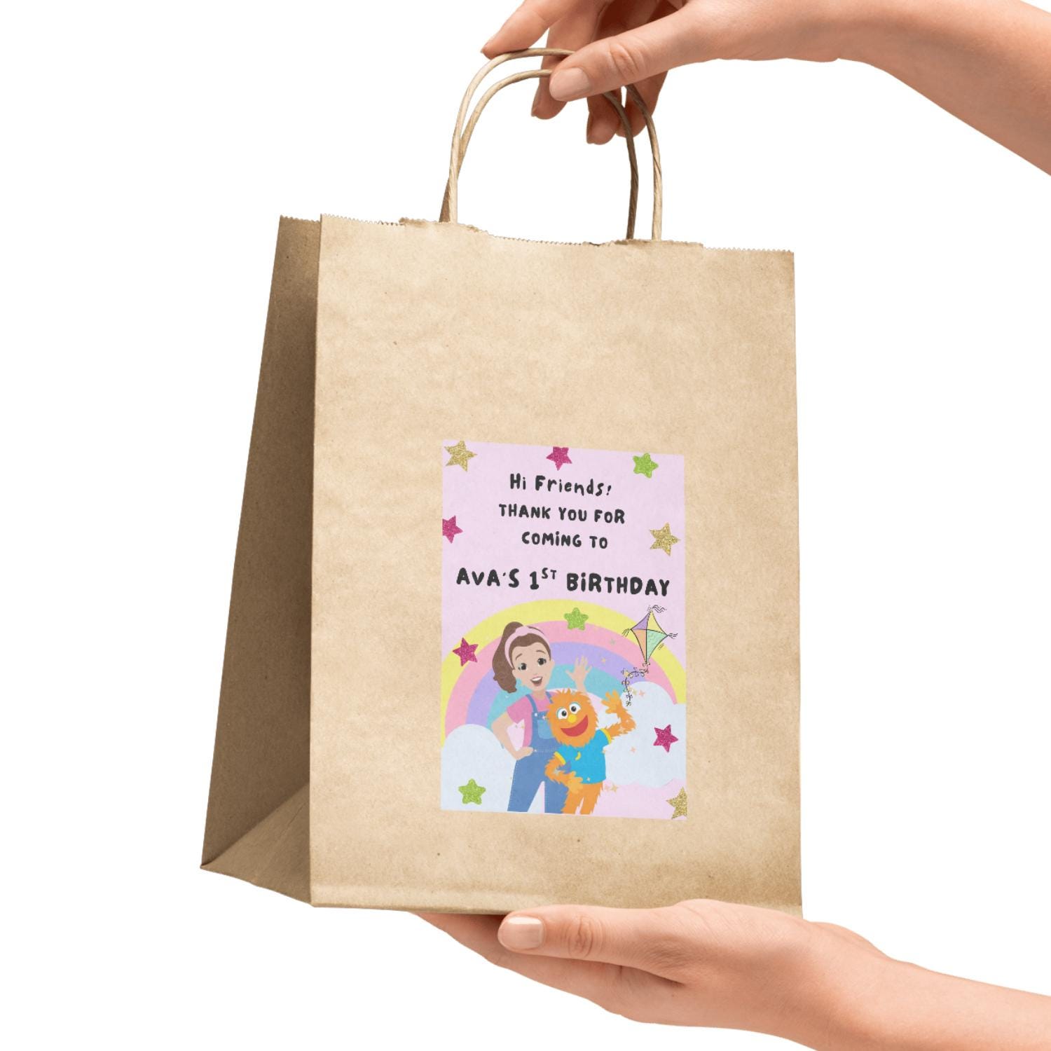 Ms Rachel Party Bag Label, Party Box, Editable, Ms Rachel Printable ...