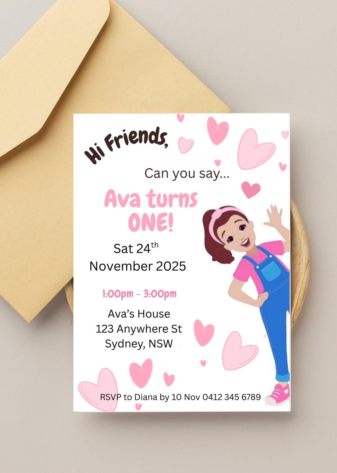 Ms Rachel Birthday Invitation, Ms Rachel Theme, Girl Invitation, Can ...