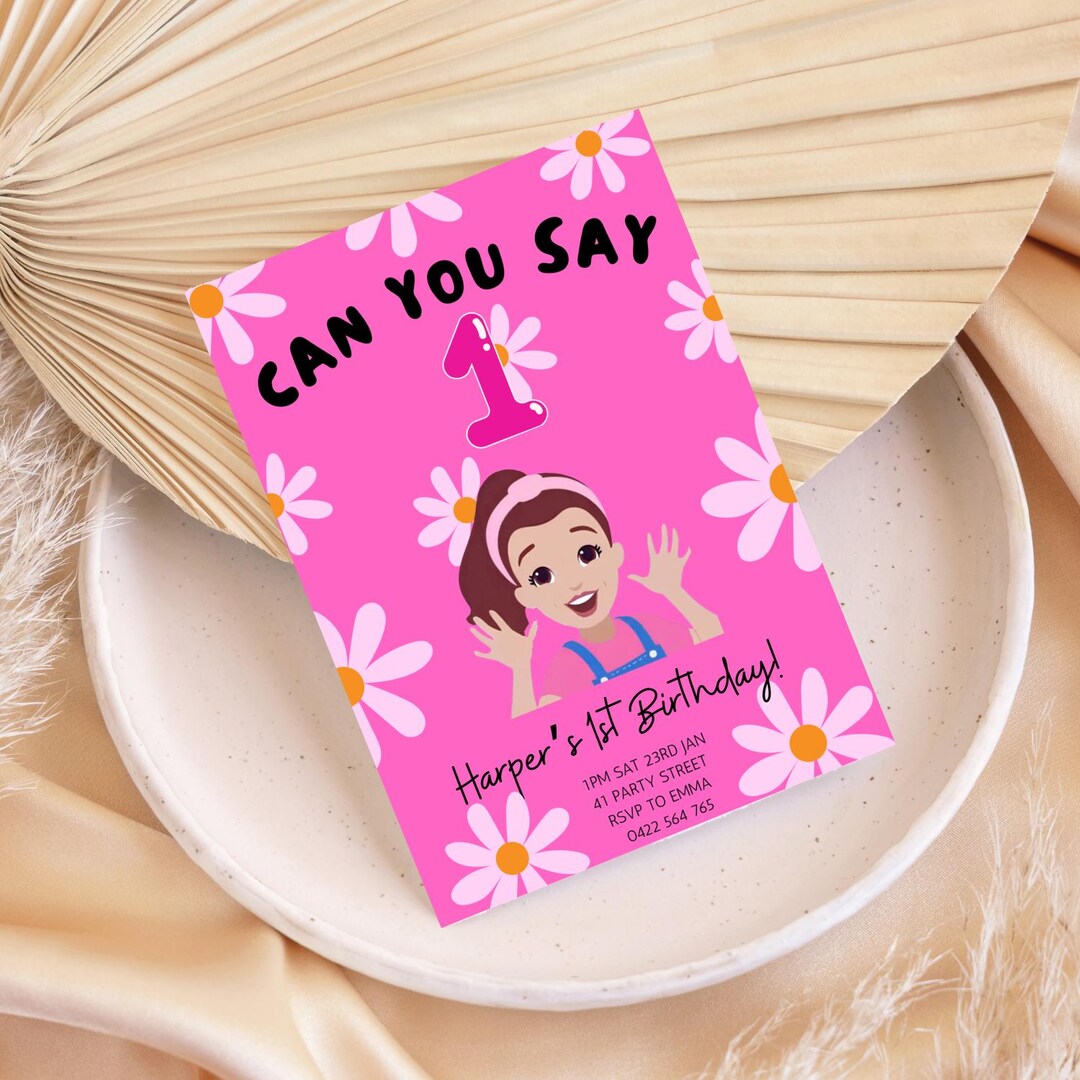 Ms Rachel Invitation, Ms Rachel Printable, Ms Rachel Theme, Daisy, 1st ...