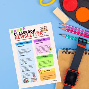 Newsletter, Classroom Newsletter, School Newsletter, What We Did, Note ...