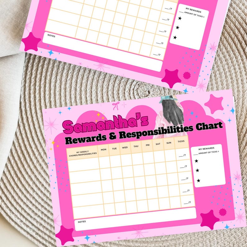 Rewards Chart, Printable Rewards Chart, Editable Rewards Chart, Kids ...