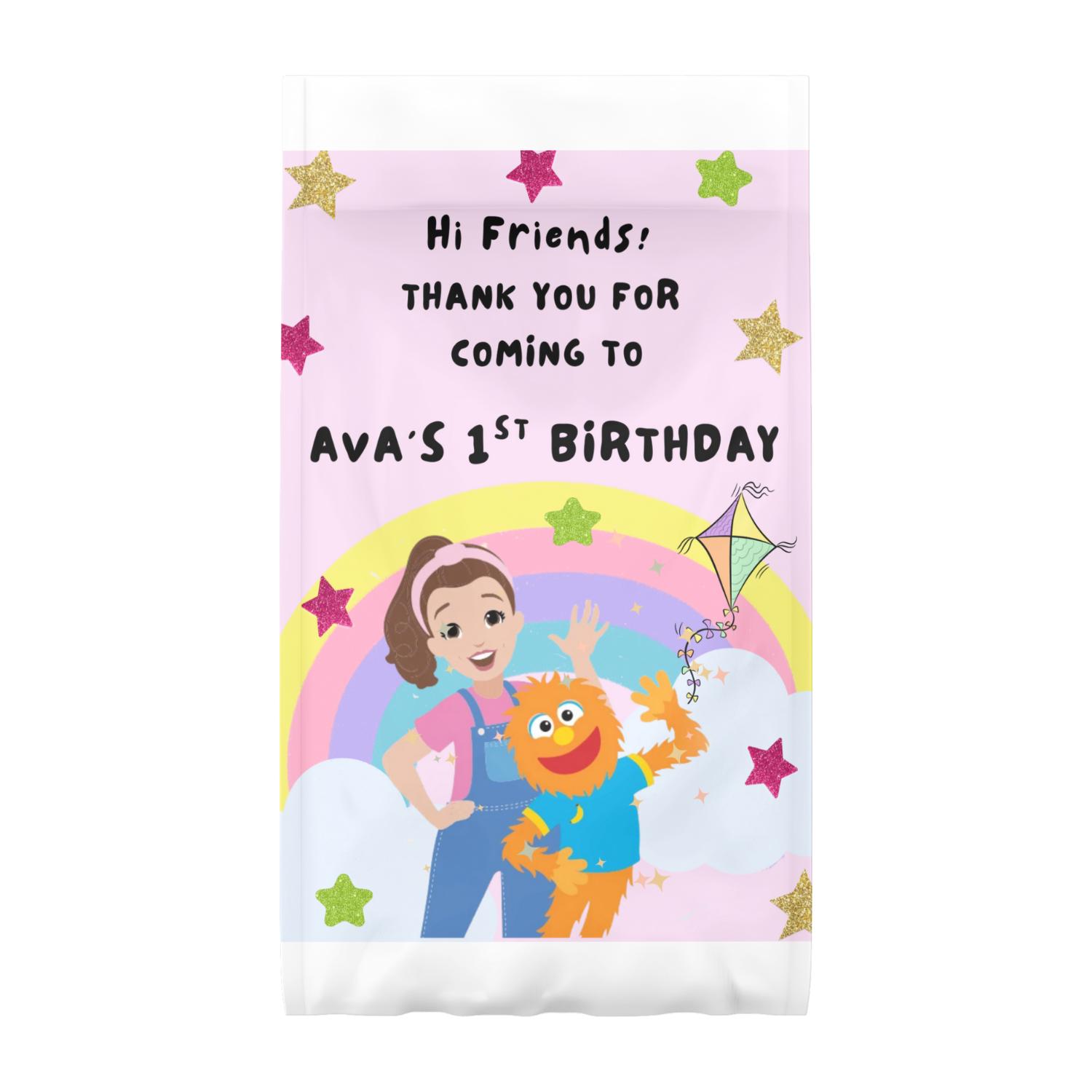 Ms Rachel Party Bag Label, Party Box, Editable, Ms Rachel Printable ...