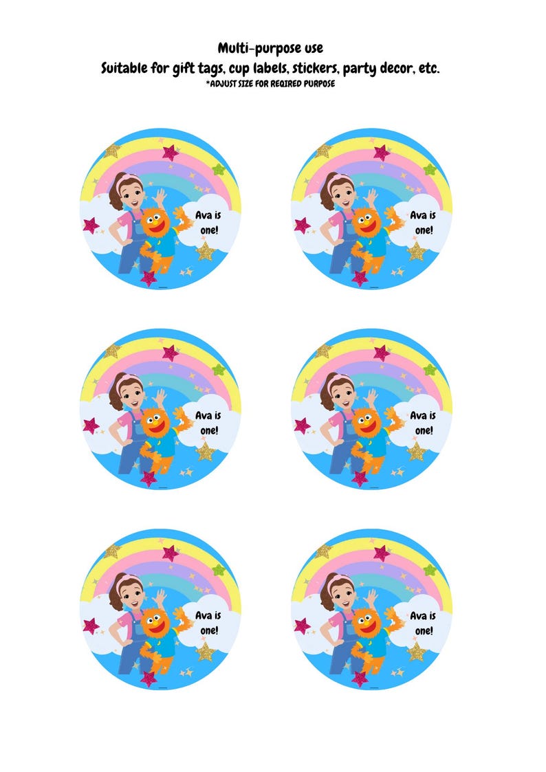 Ms Rachel, Cup Label, Gift Tag, Ms Rachel Decor, Ms Rachel Tag, Ms ...
