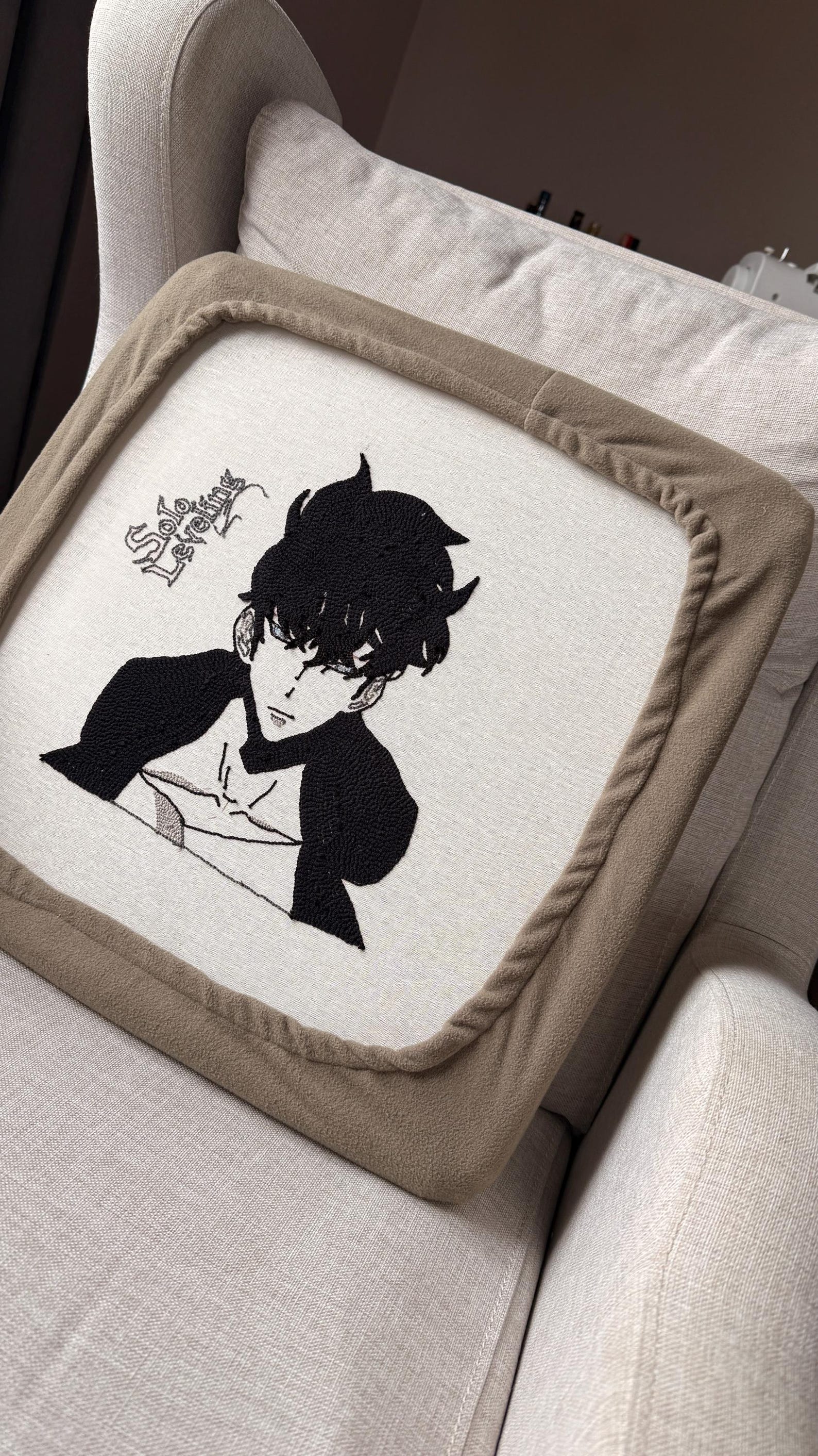 Custom "solo Leveling" Punch Needle Art: Sung Jin-woo Anime Gift - Etsy