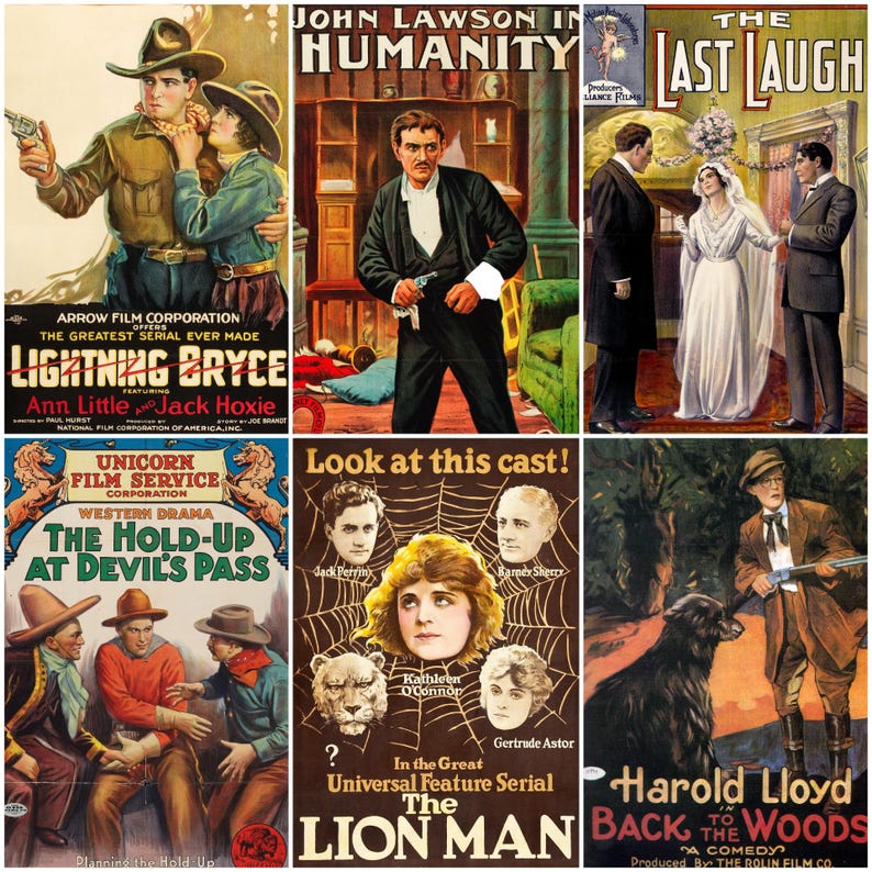 120+ Vintage Movie Posters From the 1910s / Early Cinema Advertisements ...