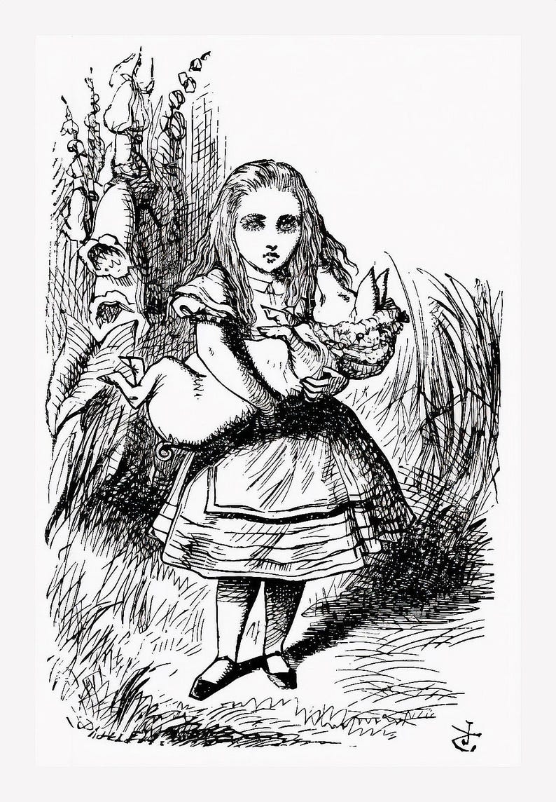 42 Alice in Wonderland Original Illustrations / Digitally Restored ...
