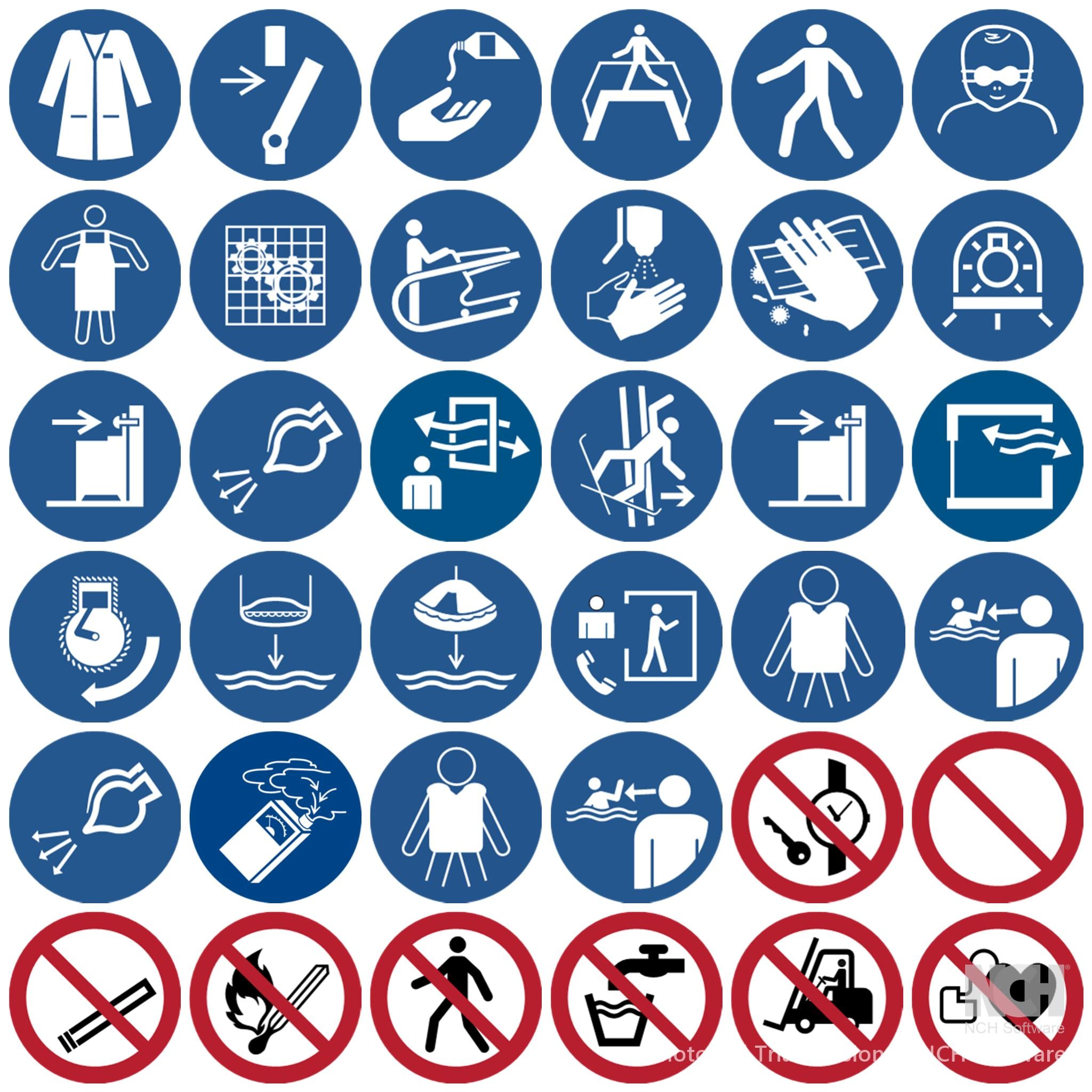 ISO 7010 Safety Signs SVG Bundle: 300+ Hazard Symbols (digital Download ...