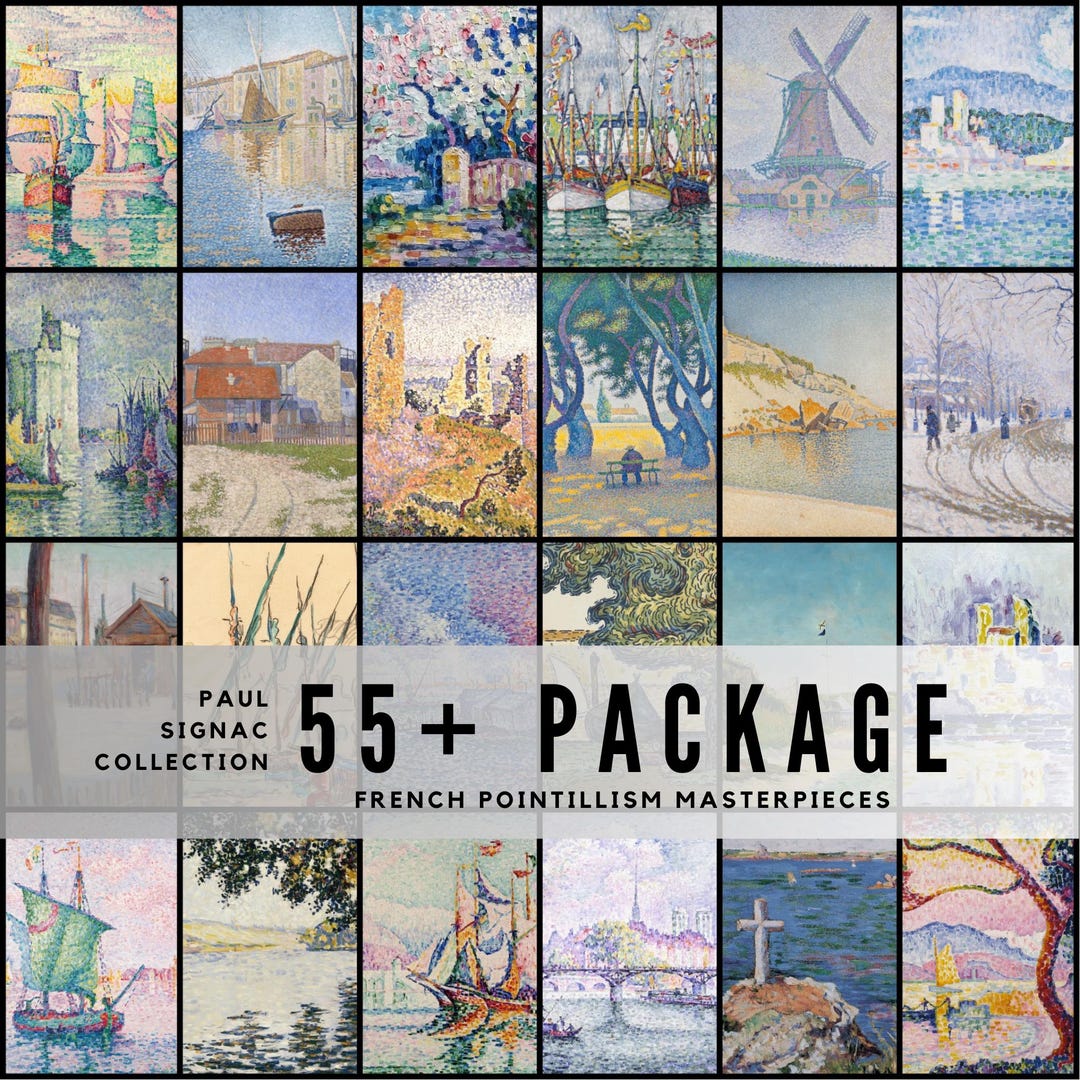 55+ Paul Signac Artwork / Pointillism, Color Harmony, Coastal ...