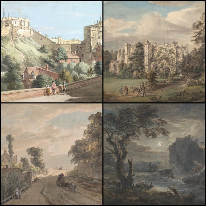 60+ Paul Sandby Collection – Vintage British Landscapes, High‑res ...