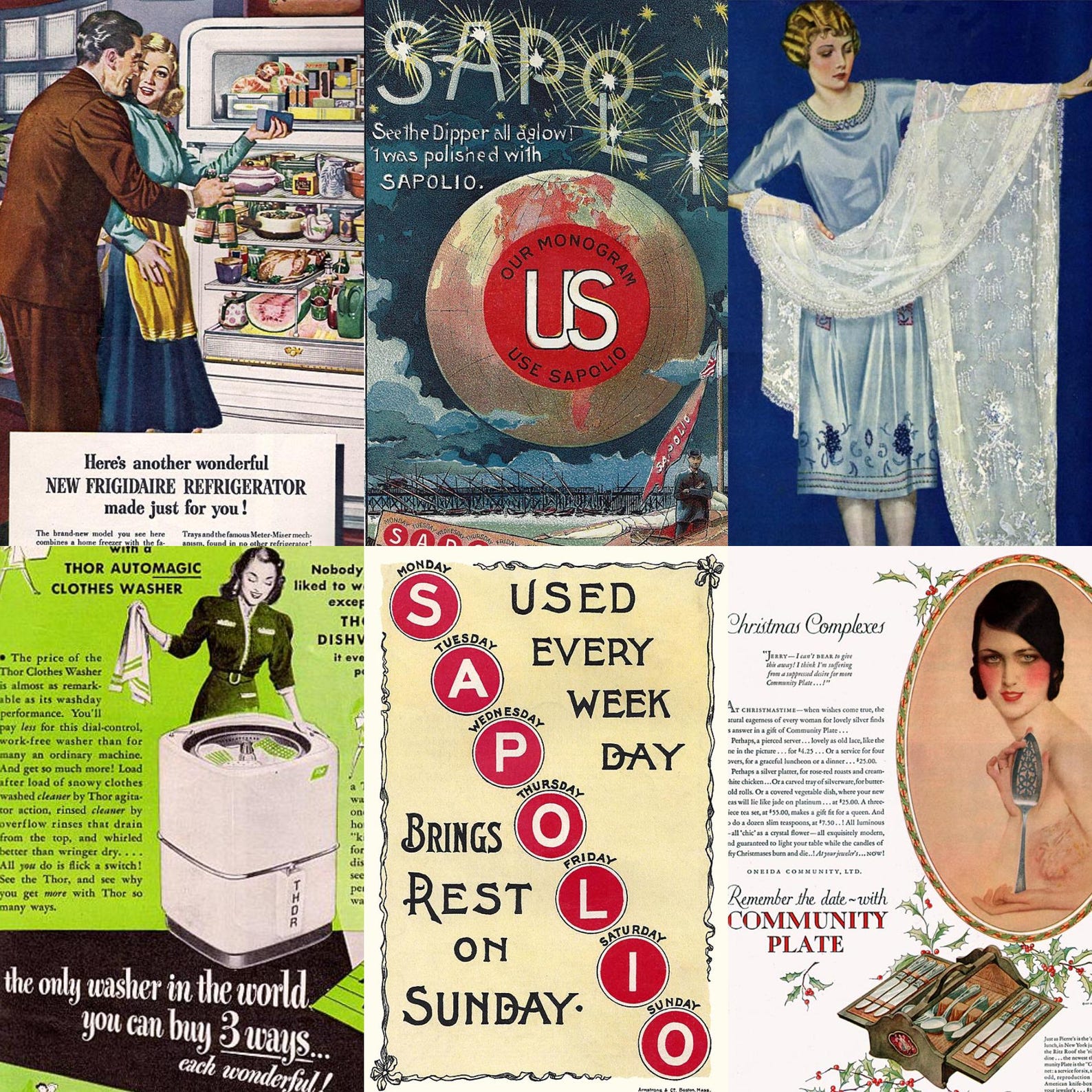 120+ Vintage Magazine Advertisements - Household Products / Junk ...