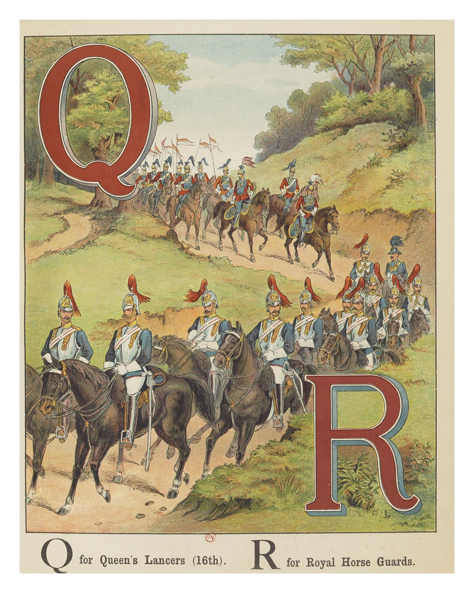 Vintage Military Alphabet Book – 1889 Illustrated ABC | Digital ...