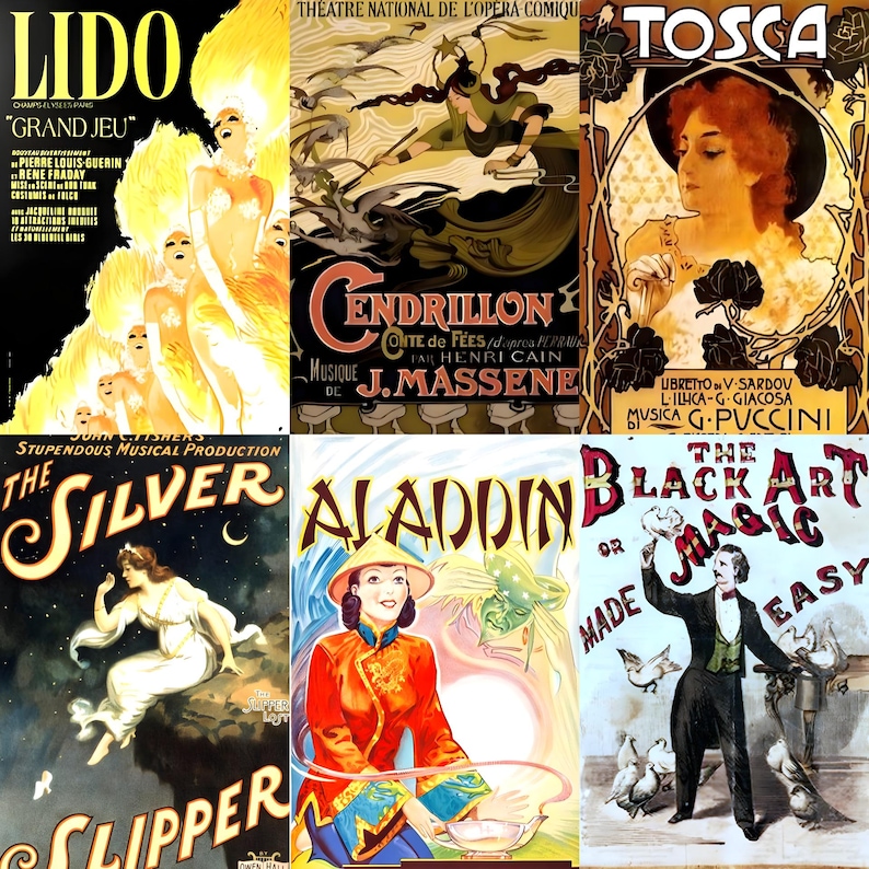 240+ Vintage Theater Posters / High-quality Digital Downloads - Etsy